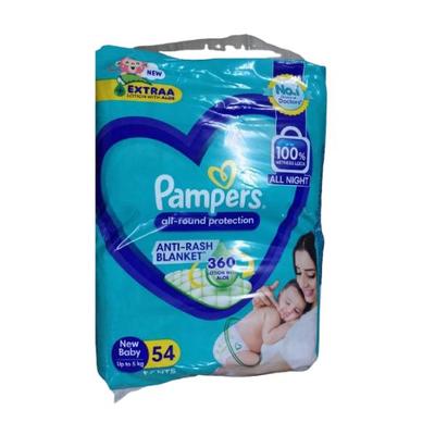 Buy Pampers All Round Protection Anti Rash Blanket Diaper Pants NB 54'S ...