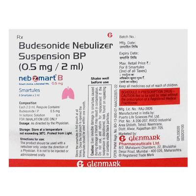 Buy NEBZMART B 0.5 Smartule 8x2ml Online at Upto 25% OFF | Netmeds