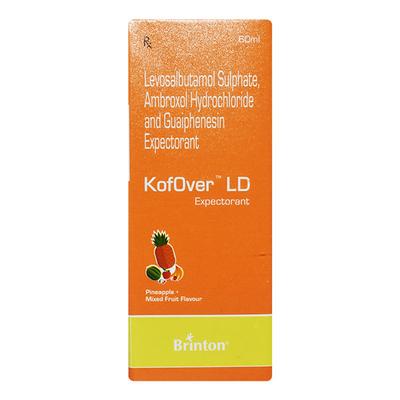 Buy KOFOVER LD PINEAPPLE+MIXED FRUIT FLAVOUR Expectorant 60ml Online at ...