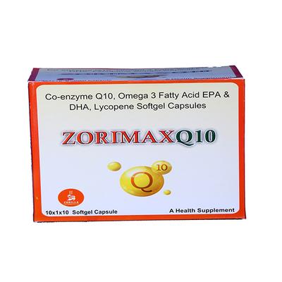 ZORIMAX Q10 Softgel Capsule 10's Price, Uses, Side effects, Substitutes ...