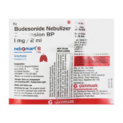 Buy NEBZMART B 1mg Smartule 8X2ml Online at Upto 25% OFF | Netmeds