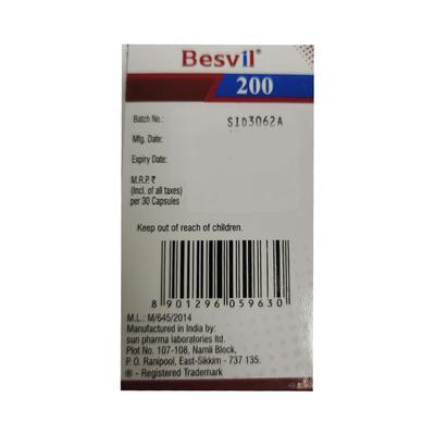BESVIL 200 Octacaps 30's - Price, Uses, Side Effects | Netmeds