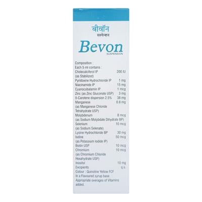 Buy Bevon Suspension 200ml Online at Upto 25% OFF | Netmeds
