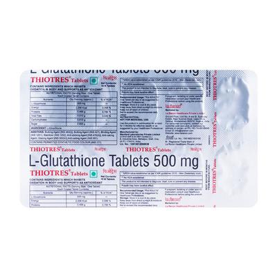 Thiotres 500mg Tablet 10'S : Price, Uses, Side Effects | Netmeds