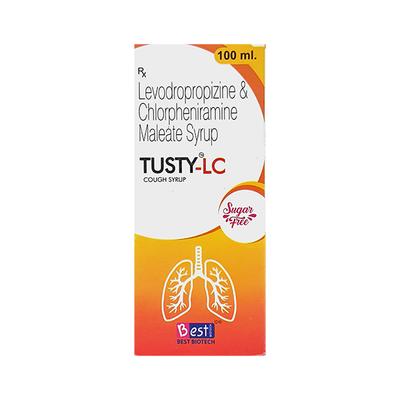 TUSTY LC SUGAR FREE COUGH Syrup 100ml Price, Uses, Side effects ...