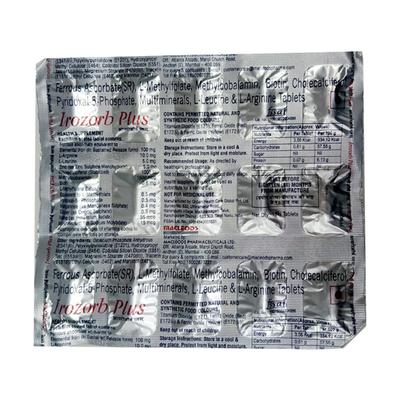Buy IROZORB PLUS Tablet 15's Online at Upto 25% OFF | Netmeds
