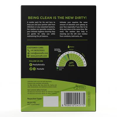 Buy Pee Safe Natural Intimate Wash for Men and Women Combo Pack 1's ...