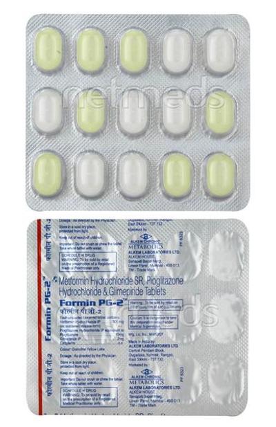 Formin PG 2mg Tablet 15'S : Price, Uses, Side Effects | Netmeds