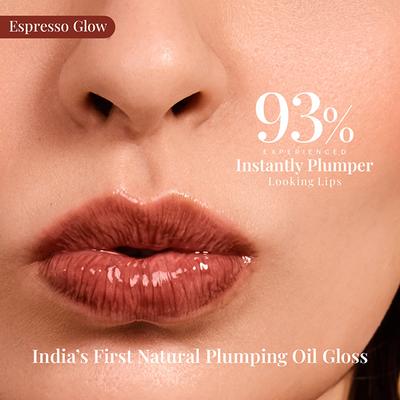 RAS Luxury Skincare Super Plump Lip Oil Gloss - Espresso Glow 9 ml