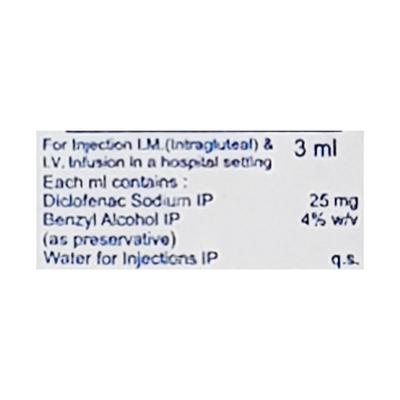 DICLOTAL Injection 3ml Price, Uses, Side effects, Substitutes | Netmeds