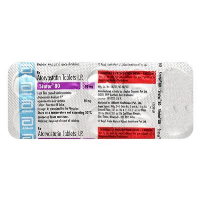 Buy Stator 80mg Tablet 10'S Online at Upto 25% OFF | Netmeds
