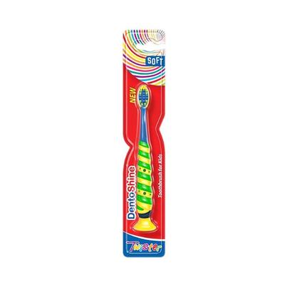 Buy Dentoshine Twister Toothbrush for Kids Blue 100 gm Online at Best ...