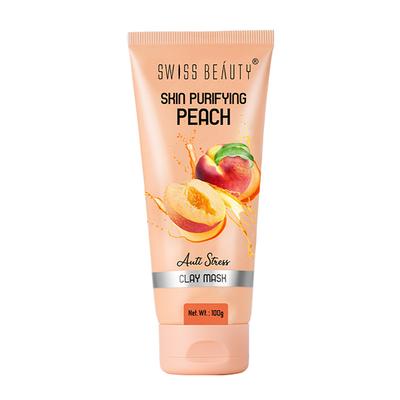 Buy Swiss Beauty Skin Purifying Anti Stress Clay Mask - (Peach) 100 gm ...