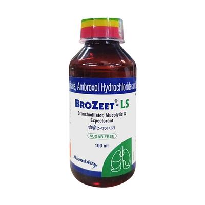 Buy BROZEET LS SUGAR FREE Expectorant 100ml Online | Netmeds
