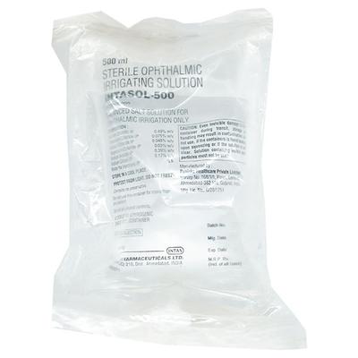 Buy INTASOL 500 OPHTHALMIC IRRIGATING Solution 500ml Online at Upto 25% ...