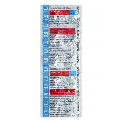 Telpres 80mg Tablet 10'S : Price, Uses, Side Effects | Netmeds