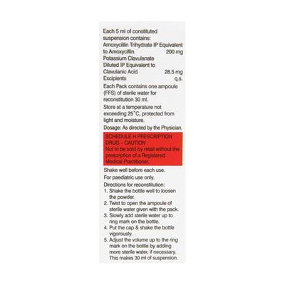 DERICLAV DS ORANGE FLAVOUR Dry Syrup 30ml