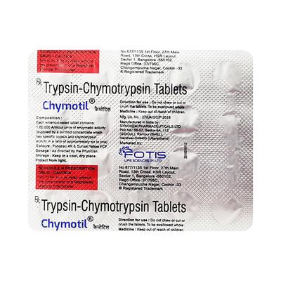 CHYMOTIL Tablet 10's Price, Uses, Side effects, Substitutes | Netmeds
