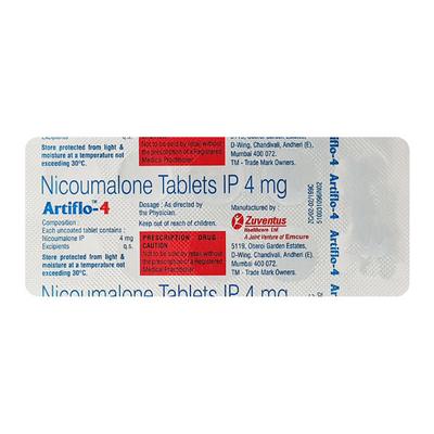 Buy Artiflo 4mg Tablet 10'S Online at Upto 25% OFF | Netmeds