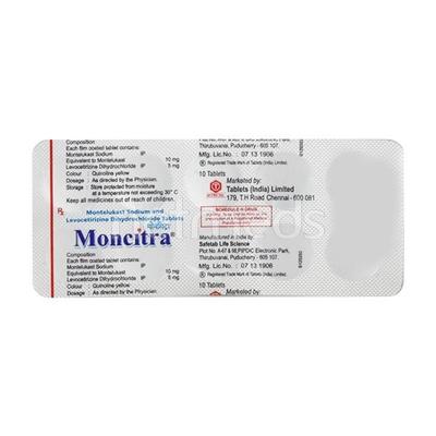 Buy Moncitra Tablet 10'S Online at Upto 25% OFF | Netmeds