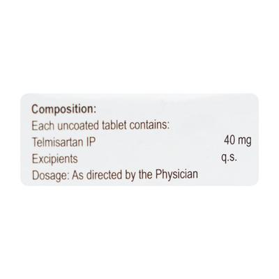 Telmiget 40mg Tablet 10'S : Price, Uses, Side Effects | Netmeds