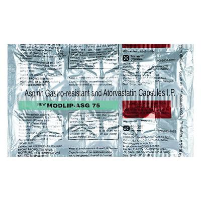 Buy NEW Modlip Asg 75mg Capsule 10'S Online at Upto 25% OFF | Netmeds