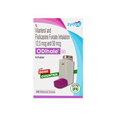 ODIHALE 50 WITH DOSE COUNTER Inhaler 120md : Price, Uses, Side Effects ...