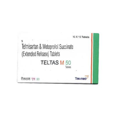 TELTAS M 50 Tablet 15's : Price, Uses, Side Effects | Netmeds
