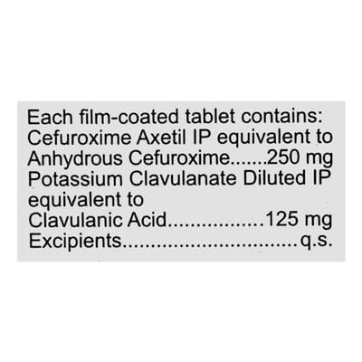 Zocef CV 250mg Tablet 6'S : Price, Uses, Side Effects | Netmeds