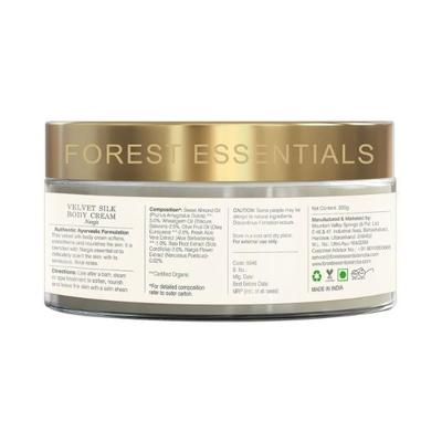 Buy Forest Essentials Velvet Silk Body Cream Nargisrich-Textured 200 gm ...