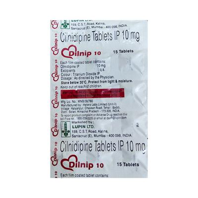 DILNIP 10 Tablet 15's : Price, Uses, Side Effects | Netmeds