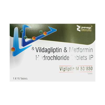 Buy VIGLIPTIN M SR 50/850 Tablet 15's Online at Upto 25% OFF | Netmeds