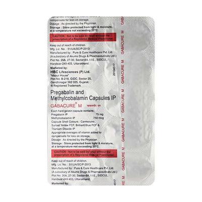 Buy Gabacure M Capsule 10'S Online at Upto 25% OFF | Netmeds