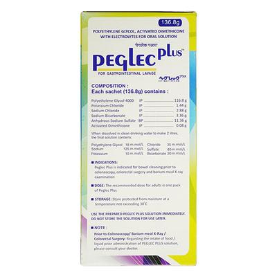 PEGLEC PLUS Sachet 136.8gm : Price, Uses, Side Effects | Netmeds