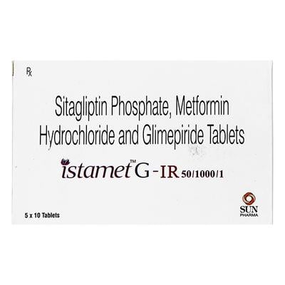 Buy ISTAMET G IR 50/1000/1 Tablet 10's Online at Upto 25% OFF | Netmeds