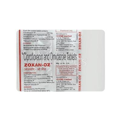 Zoxan OZ Tablet 10'S : Price, Uses, Side Effects | Netmeds