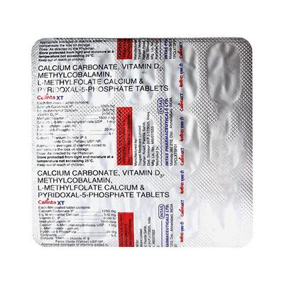 Buy CALINTA XT Tablet 15's Online | Netmeds