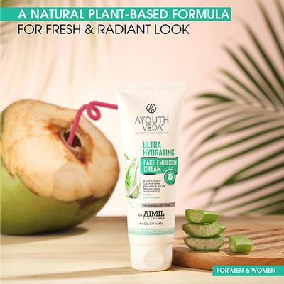 Buy Ayouthveda Ultra Hydrating Face Emulsion Cream 60 gm Online at Best ...