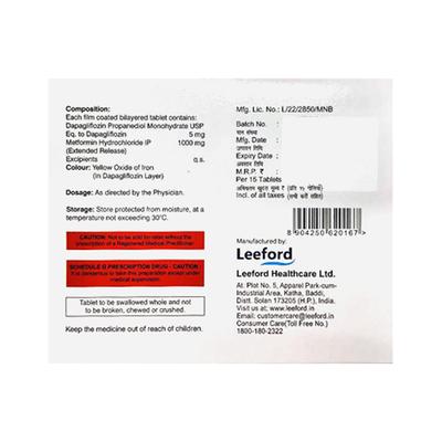 DAPAFORD 5 M FORTE Tablet 15's