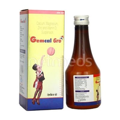 GEMCAL GRO Suspension 200ml Price, Uses, Side effects, Substitutes ...