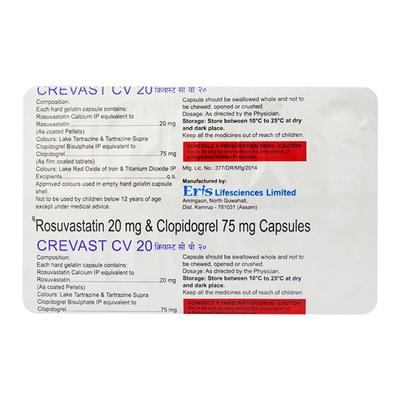 Buy Crevast CV 20mg Capsule 10'S Online at Upto 25% OFF | Netmeds