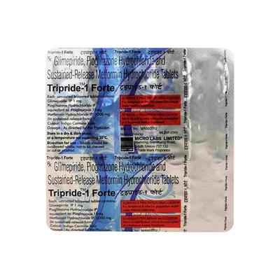 Buy TRIPRIDE 1 FORTE Tablet 15's Online | Netmeds