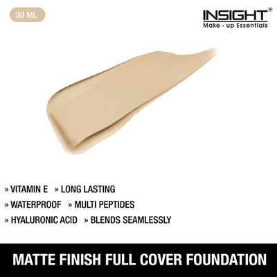 Buy Insight Cosmetics Matte Finish Full Cover Foundation - Ln10 30 ml ...
