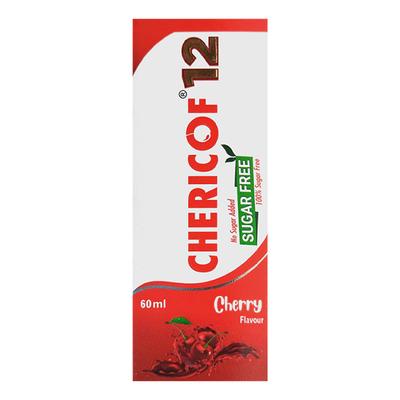Buy CHERICOF 12 SUGAR FREE CHERRY FLAVOUR Oral Suspension 60ml Online ...