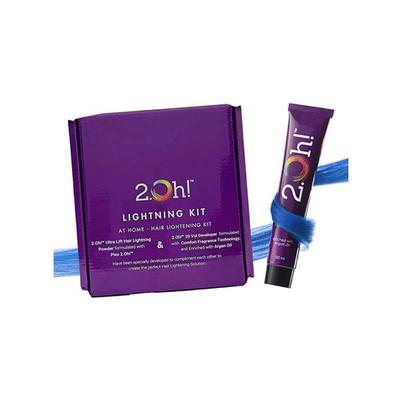 Buy 2.Oh! Semi Permanent Hair Color + Lightning Kit - Blue Combo 1's ...