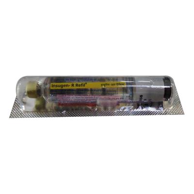 Insugen R Refill 100IU Cartridge 1X3ml : Price, Uses, Side Effects ...