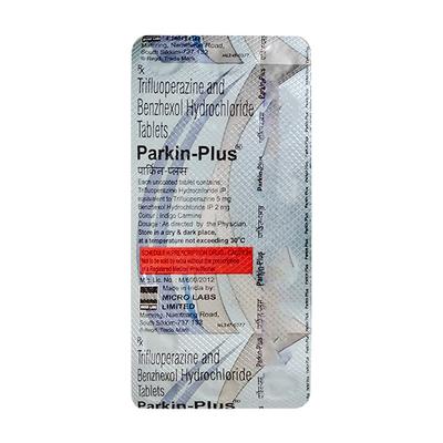 PARKIN PLUS Tablet 15's Price, Uses, Side effects, Substitutes | Netmeds