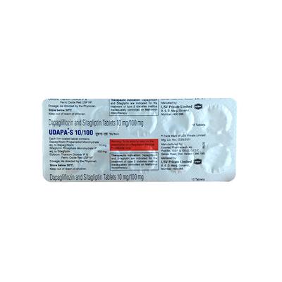 UDAPA S 10/100 Tablet 10's Price, Uses, Side effects, Substitutes | Netmeds