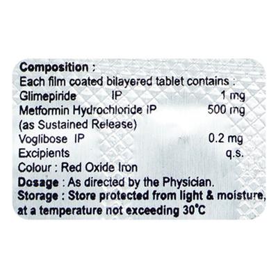 Glynamic Mv 1Mg Tablet 10's : Price, Uses, Side Effects | Netmeds