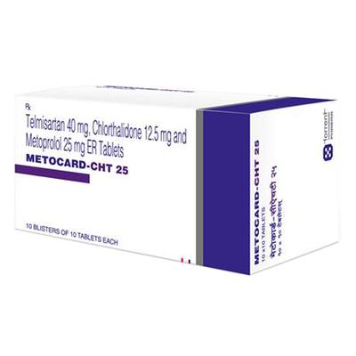 METOCARD CHT 25 Tablet 10's Price, Uses, Side effects, Substitutes ...